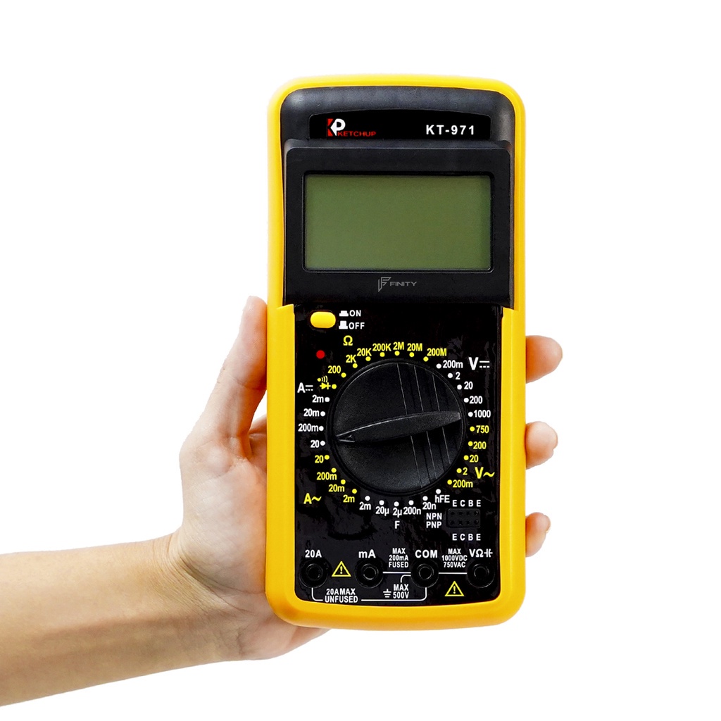 Multimetro Digital De Tela Grande Multitestes Portatil | Shopee Brasil