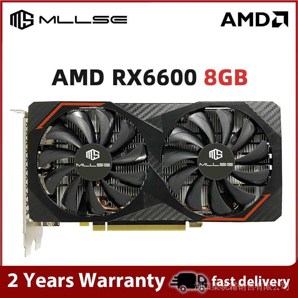 Intel MLLSE AMD Radeon RX6600 8GB GDDR6 Placa Gráfica De 128 Bits Gbps ...