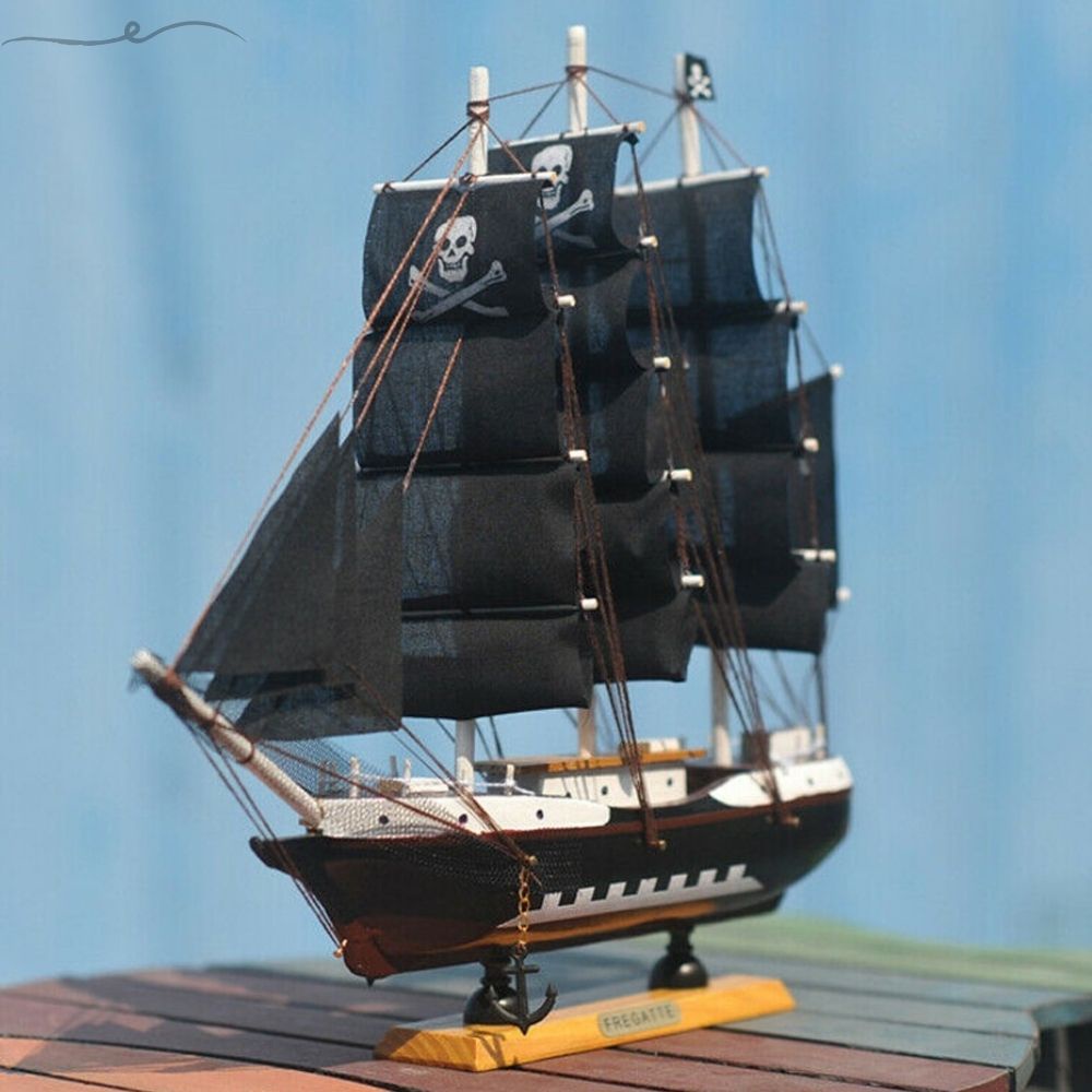 NAVIO PIRATA PRETO VELEIRO MINI BARCOS 12CM PEQUENO PRESENTE | Shopee ...
