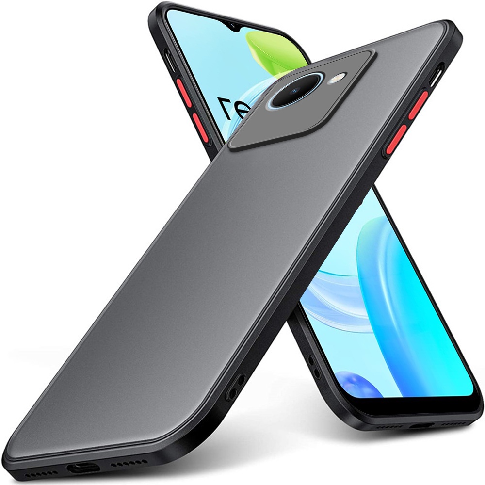 Realmi C 30s 30 s Capa Fosca Dura PC Anti-Impacto Traseira Para Realme ...