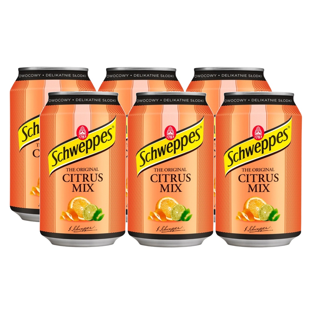 kit 6 Refrigerante Schweppes the Original Citrus mix 330ml | Shopee Brasil
