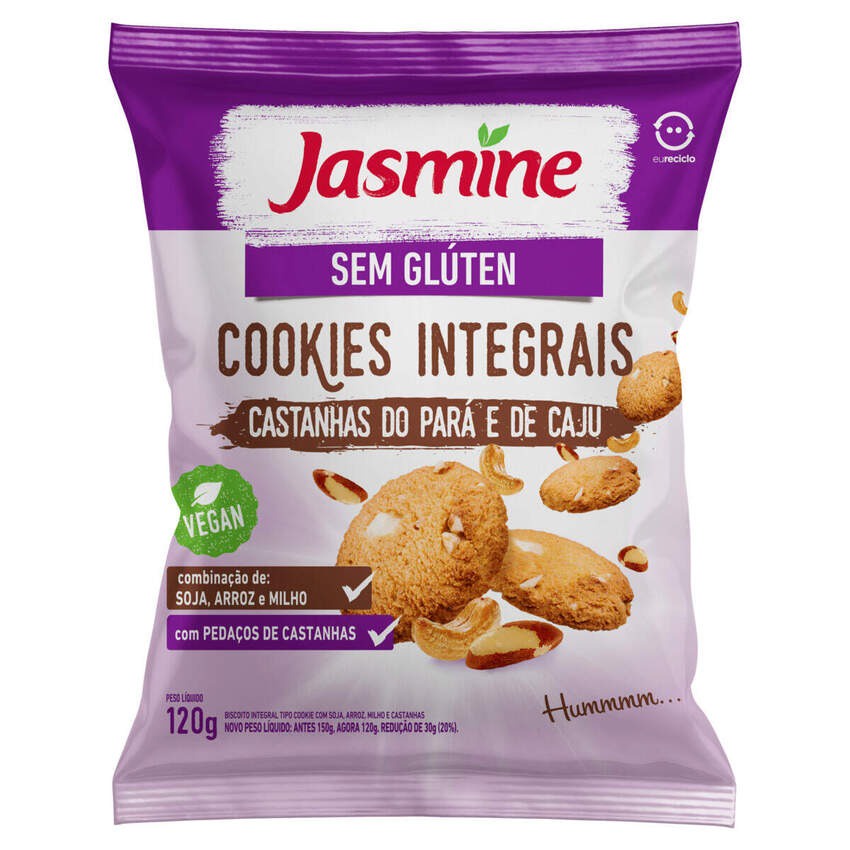BISC COOKIES CAST PARA/CAJU S/GLUTEN 120G | Shopee Brasil