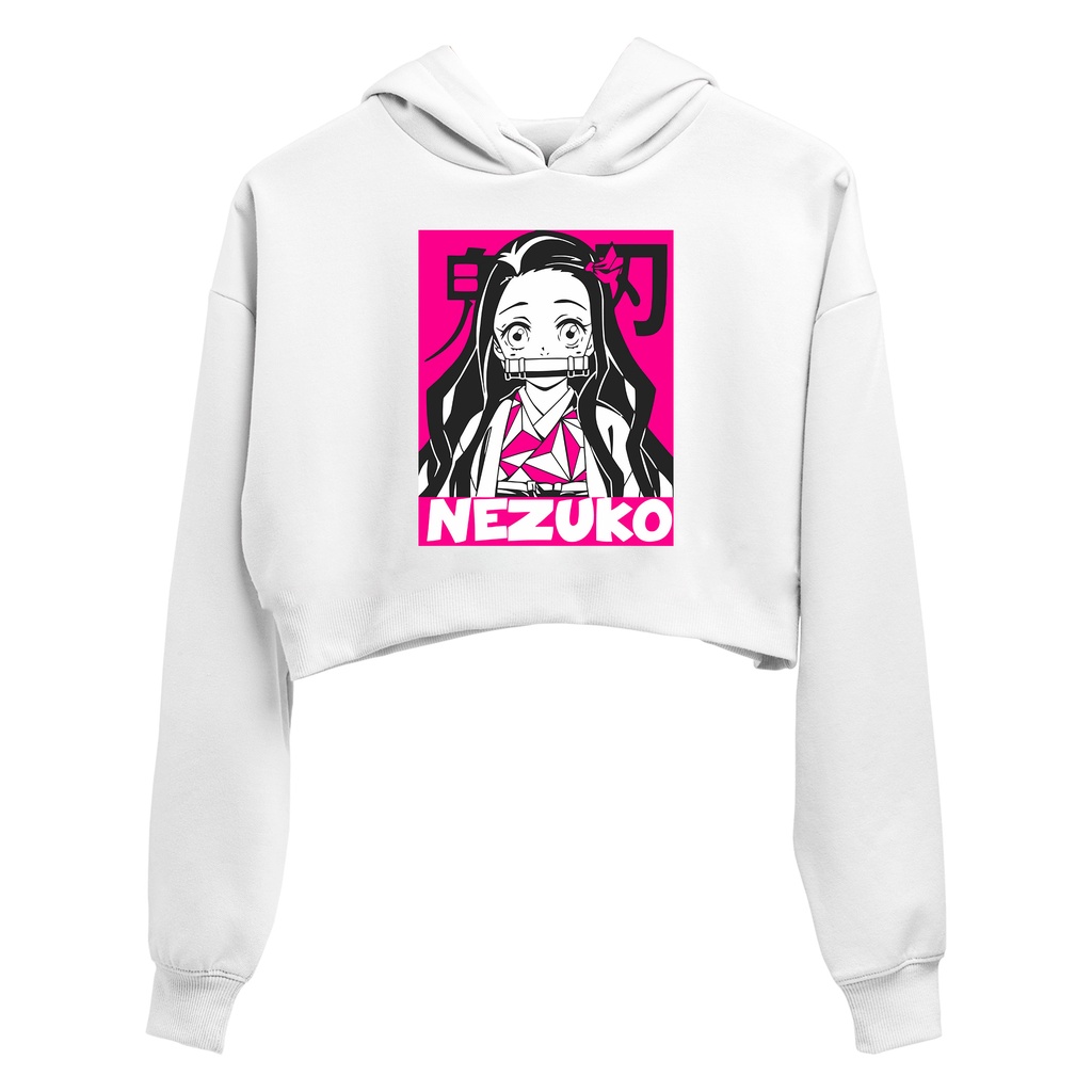 Moletom Cropped Nezuko Demon Slayer | Shopee Brasil
