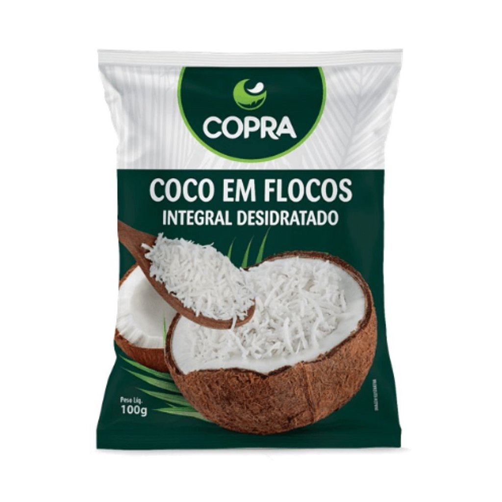 Coco Flocos Integral Desidratado 100g - Copra | Shopee Brasil