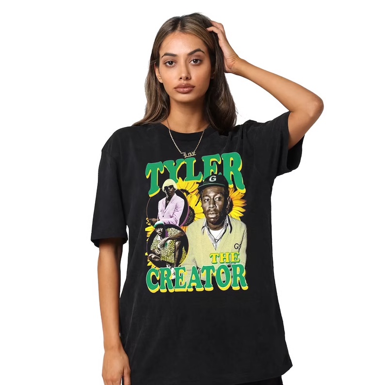 Camiseta T-shirt Unissex Algodão Tyler The Creator Rapper Flower ...