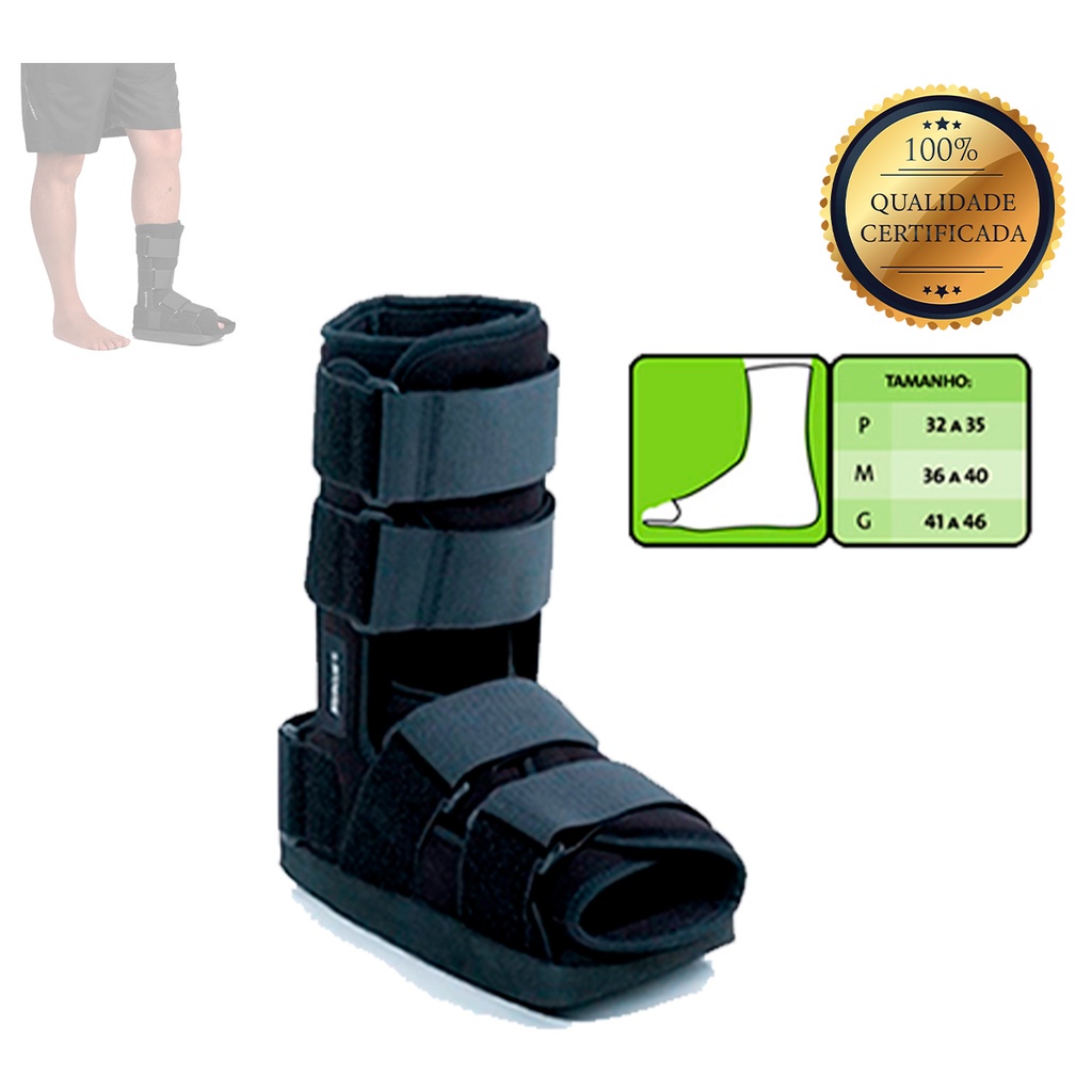 Bota Ortopédica G Imobilizadora tipo Robofoot Cano Curto Leve e ...