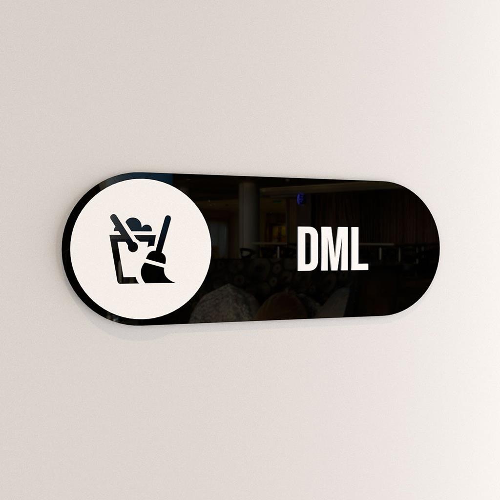 Placa Sinalizacao Acrilico DML Shopping Loja Empresa Condominio ...