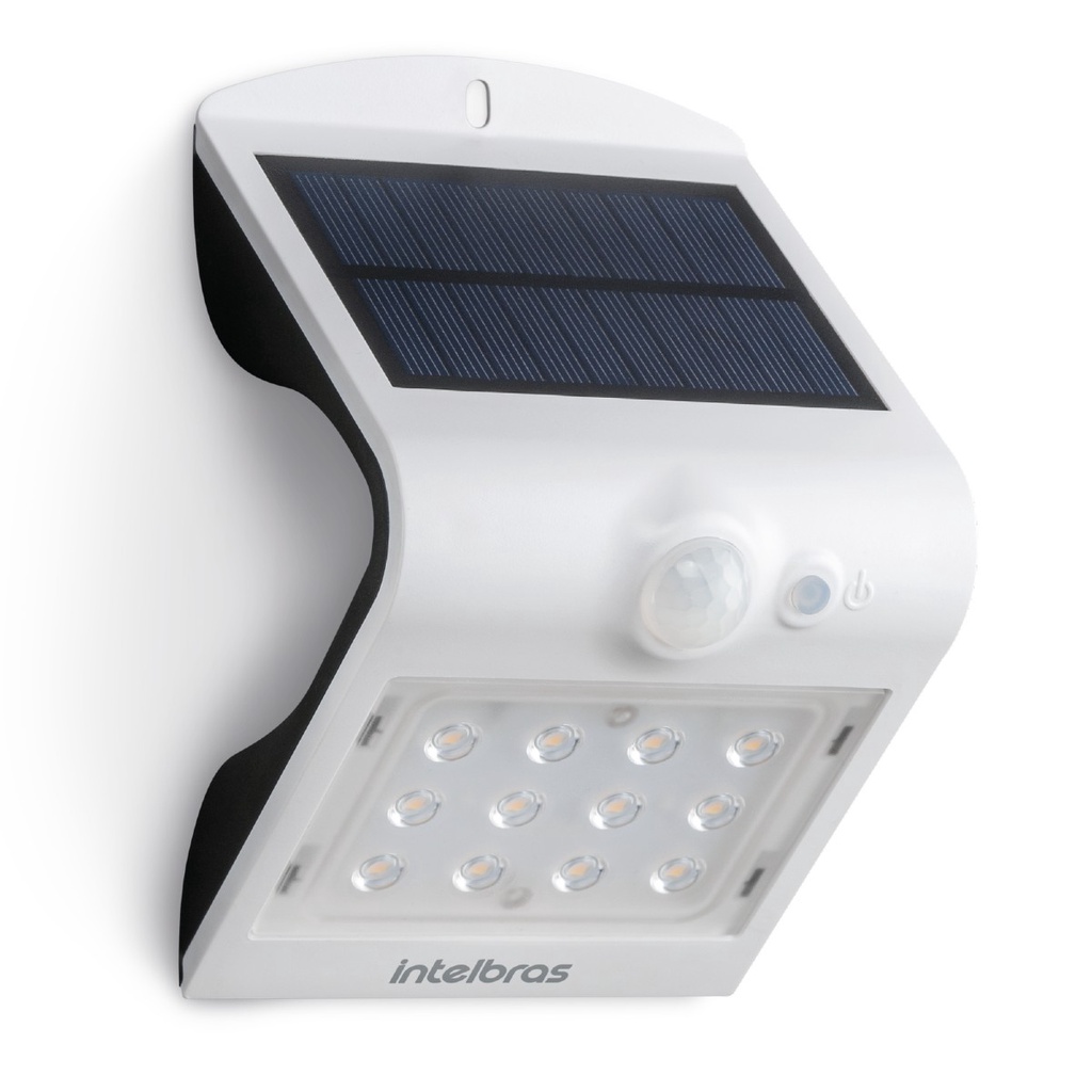 Luminária Arandela Externa Solar Integrada De Parede Intelbras Asi 220 ...