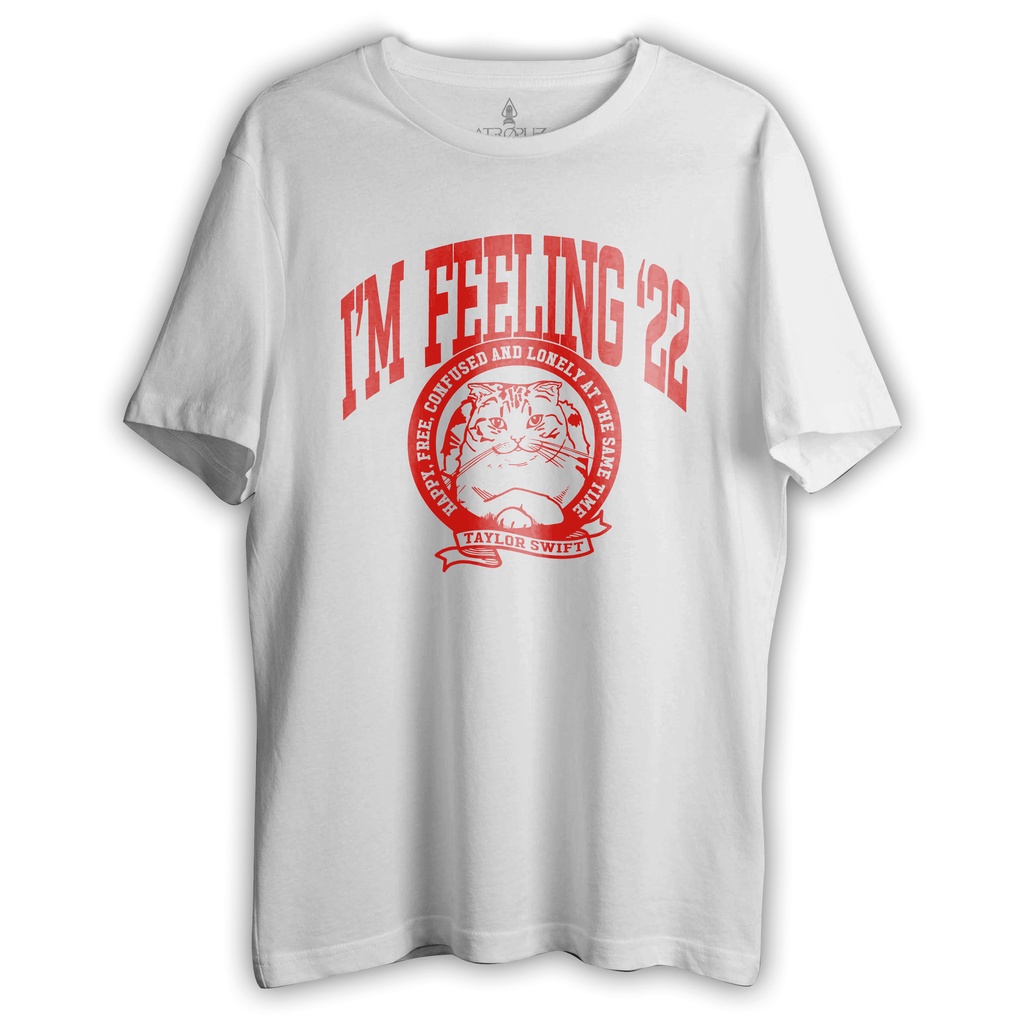 Camiseta Algodão Unissex Tshirt Taylor Swift I'm Feeling '22 -RAELZ ...