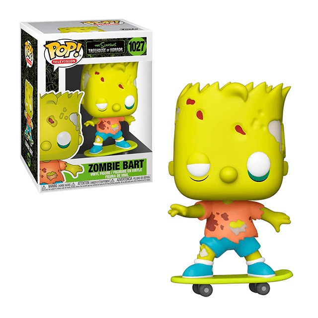Funko Pop Bart Zumbi 1027 Os Simpsons | Shopee Brasil