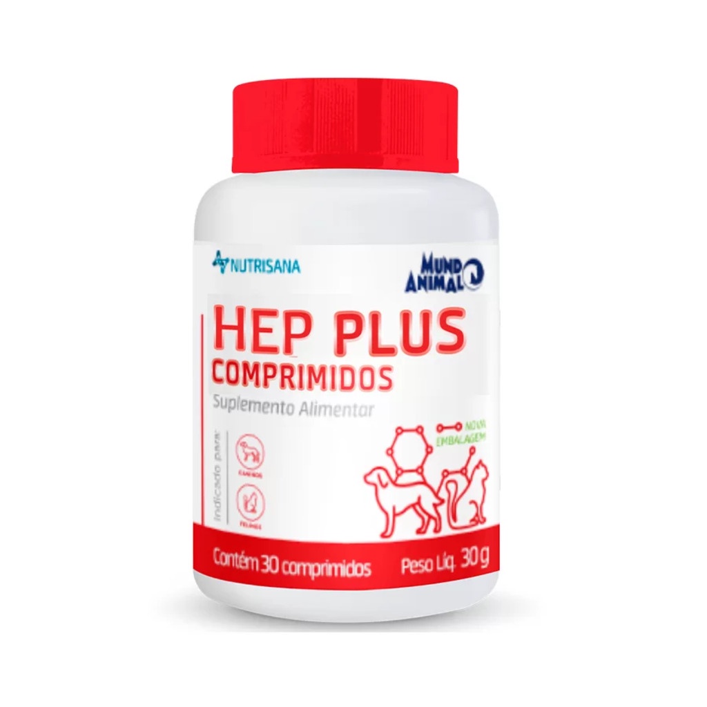 Suplemento Alimentar Hep Plus 30 Comprimidos - Nutrisana | Shopee Brasil