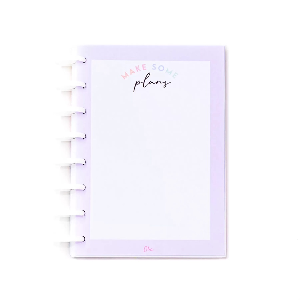 Miolo para Caderno de Disco OBA Planner Visão Vertical | Shopee Brasil