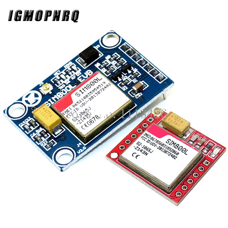 SIM800L GPRS GSM Módulo Micro SIM Placa Serial Quad-band TTL Antena De ...