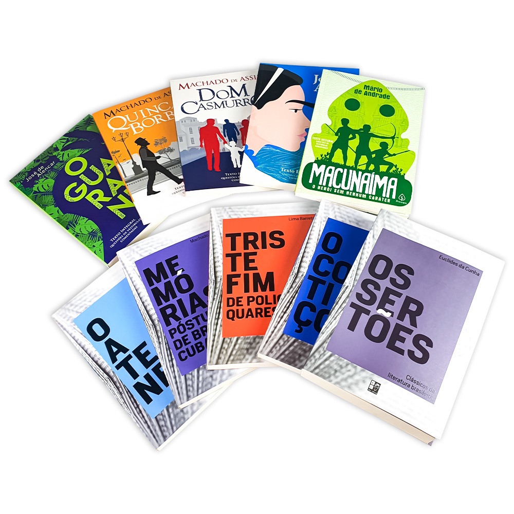 Kit 10 Livros Vestibular | Clássicos Literatura Brasileira | Shopee Brasil