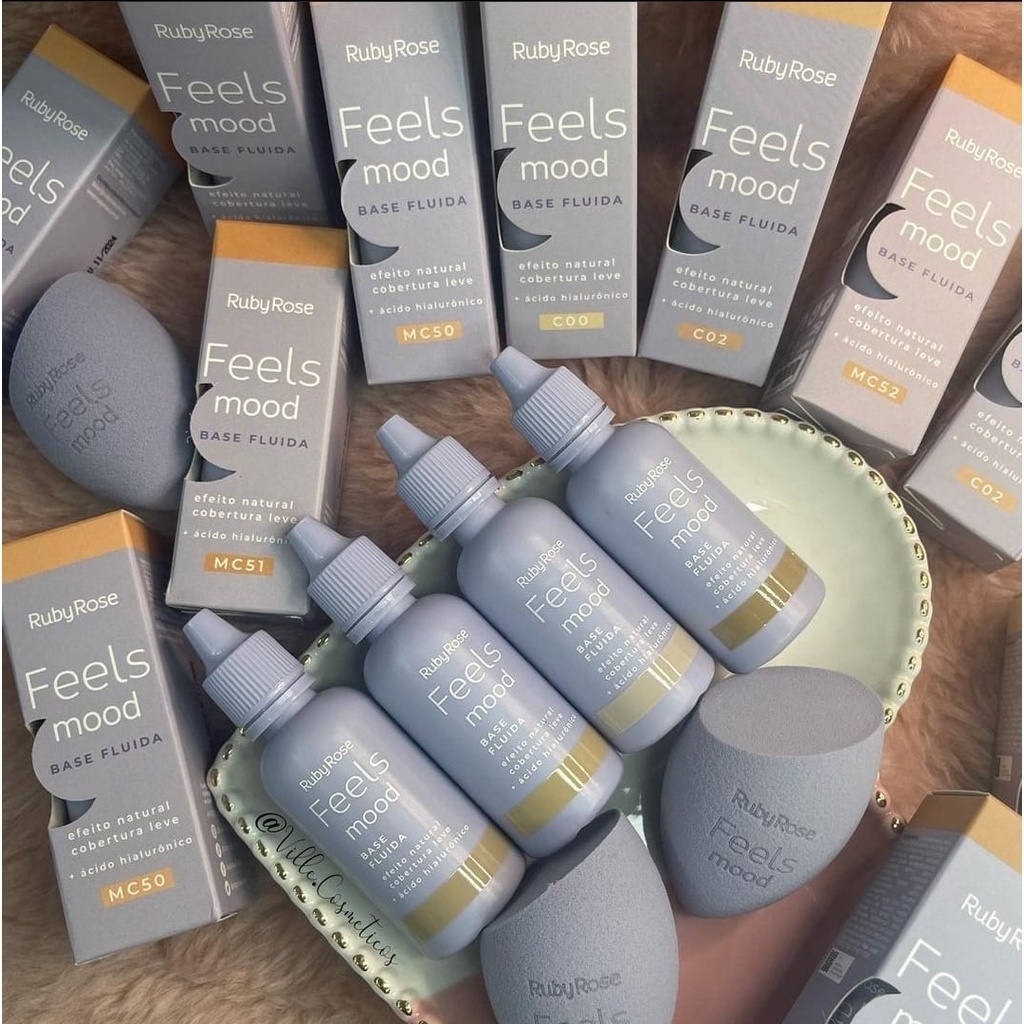 Base Fluida Ruby Rose - Feels Mood Collection - Disponivel em varias ...
