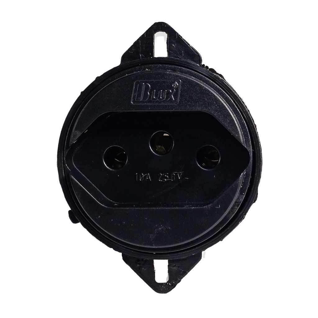 Tomada para Piso de 3 Pinos 10A Redonda 9774 Blux - Preto | Shopee Brasil