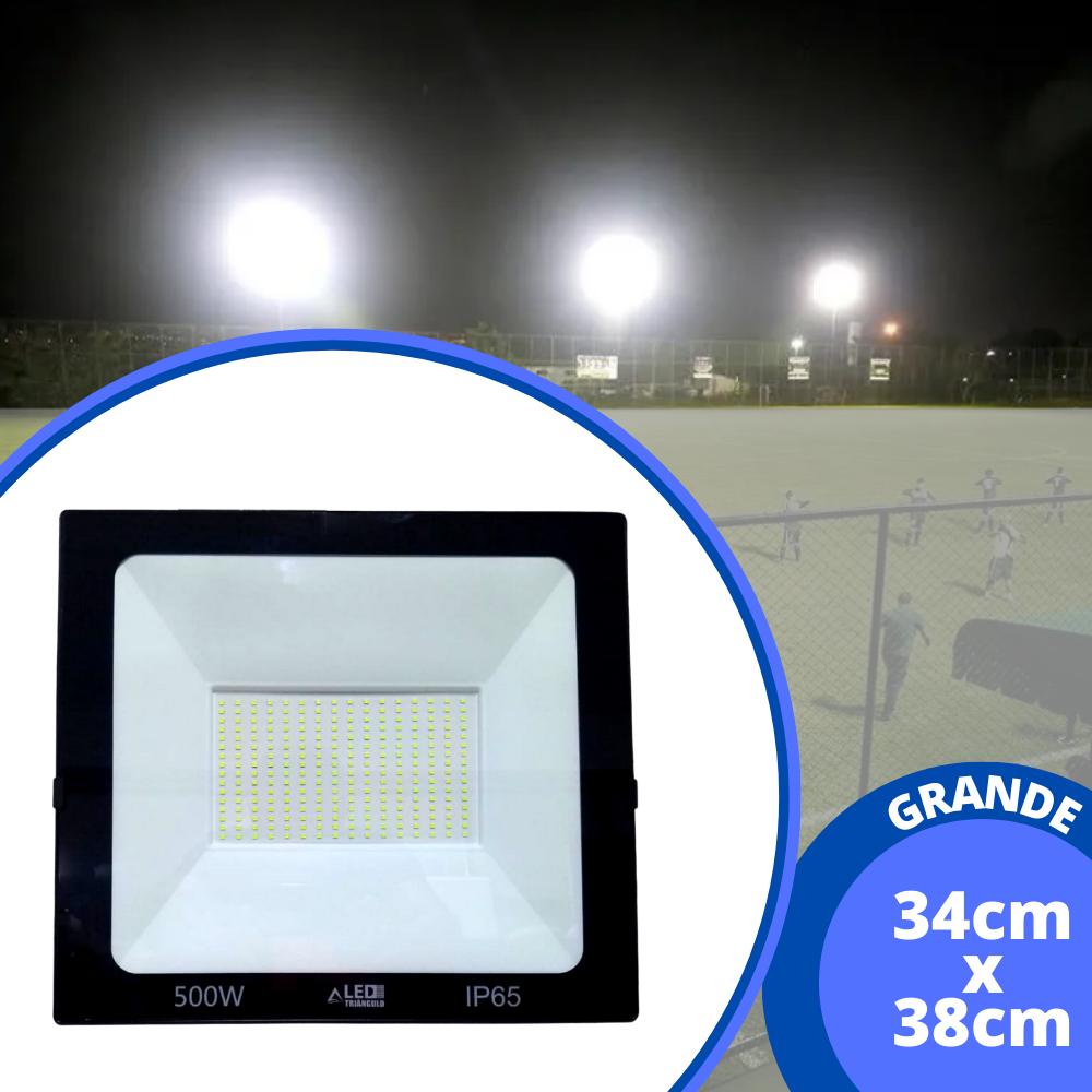 Refletor LED Holofote 500W Biv IP66 Branco Frio Prova D’agua | Shopee Brasil