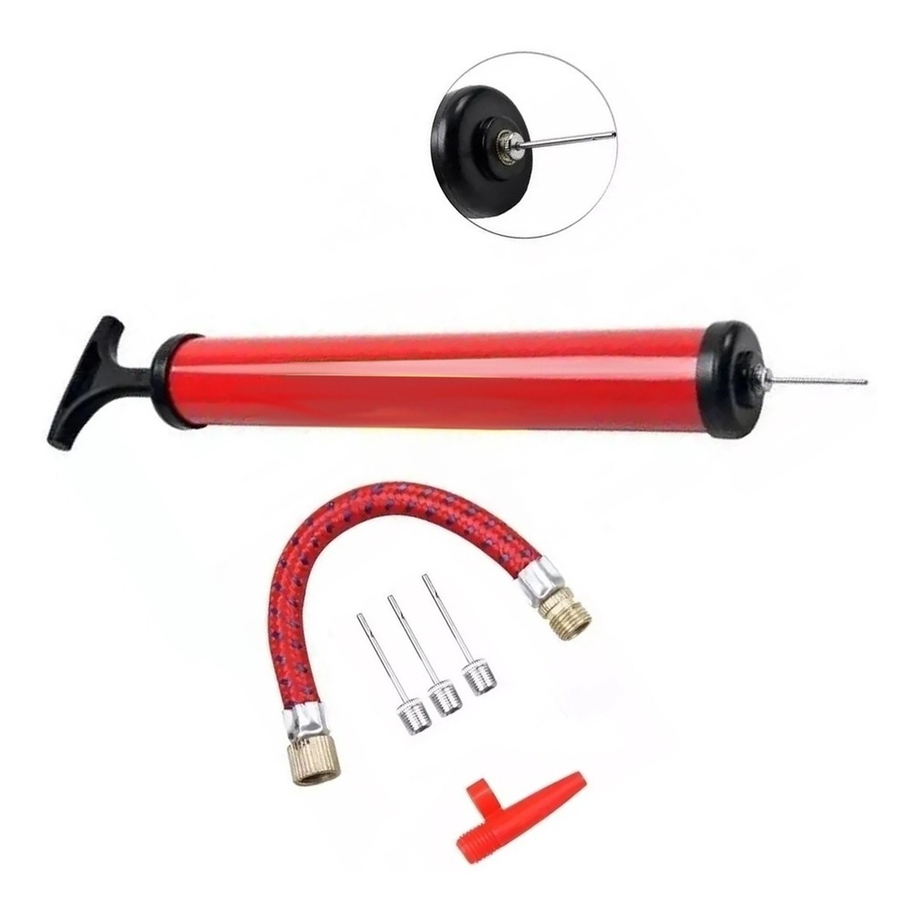 Bomba De Ar Para Encher Bolas Com até 6 Bicos E Mangueira | Shopee Brasil