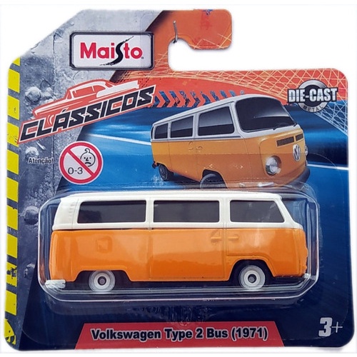 Maisto Fresh Metal 1:64 Volkswagen Type 2 Bus Kombi 1971 | Shopee Brasil
