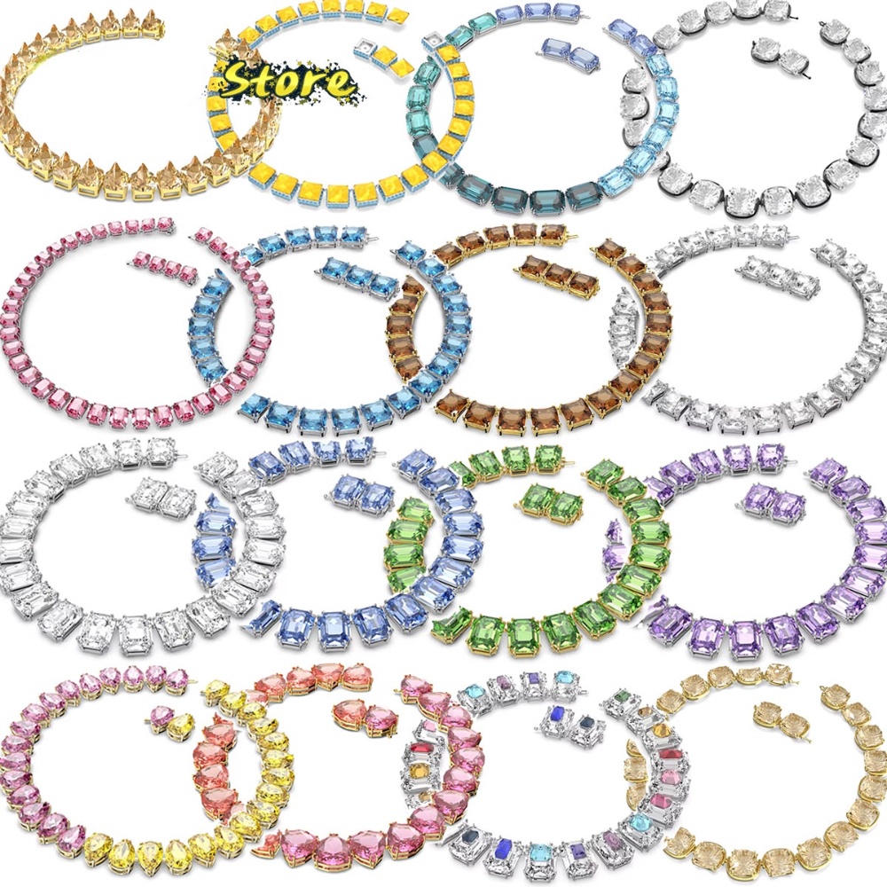 SWA 2023 Colar Áustria Cristal Novo Original 1 : 1 Tendência Sunny Fine ...