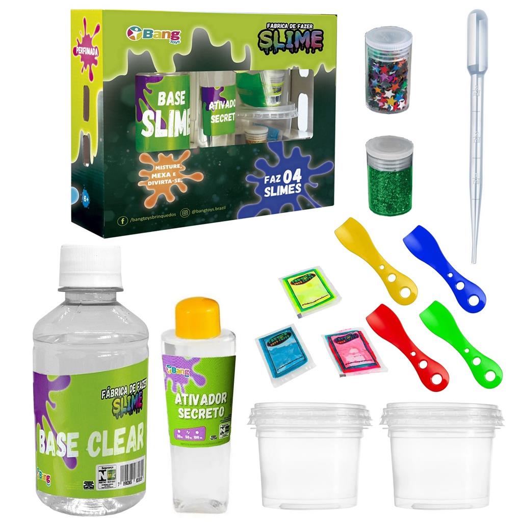 Kit Completo Para Fazer Slime Fabrica Slime Neon - Bang Toys | Shopee ...