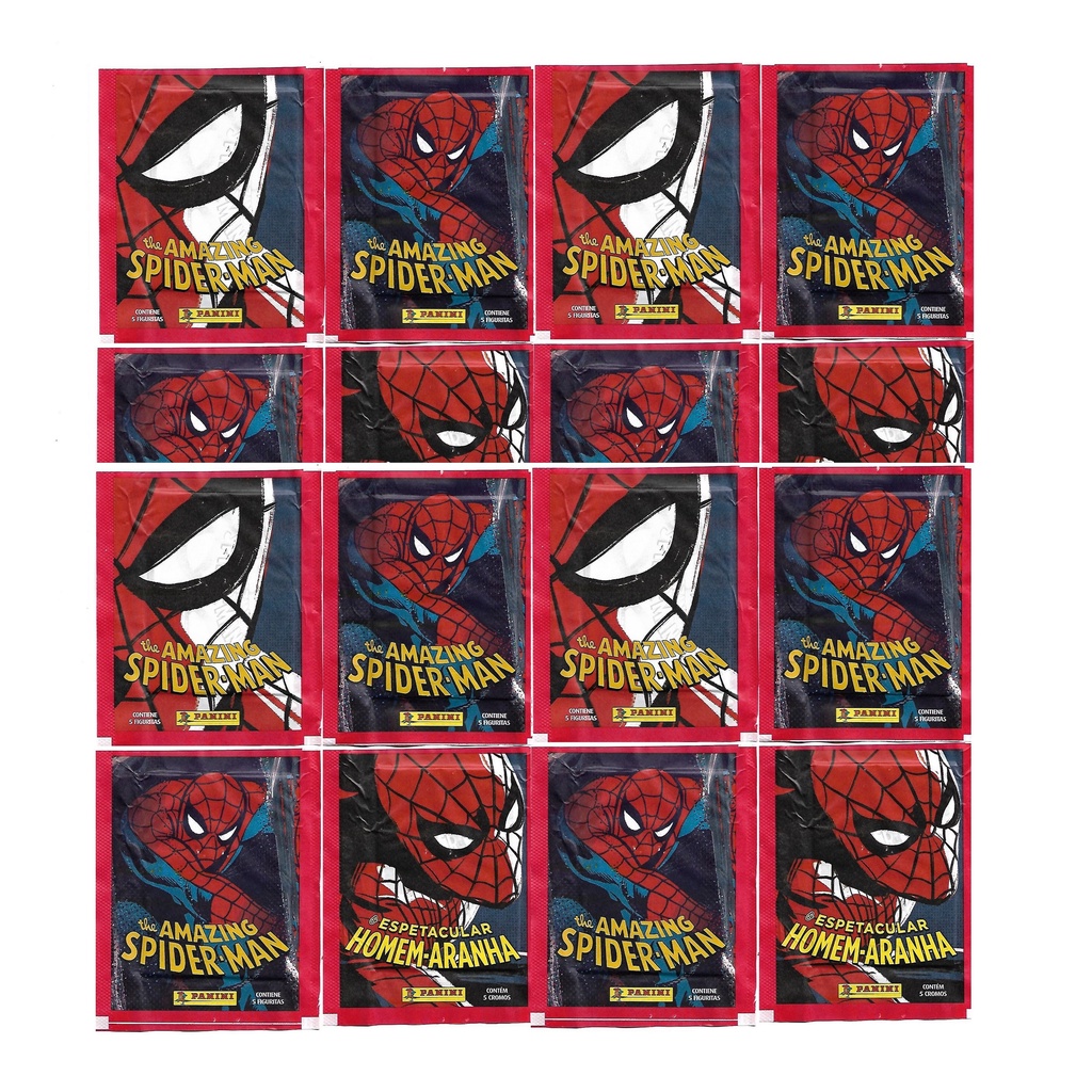 50 Figurinhas O Espetacular Homem Aranha (10 Envelopes) | Shopee Brasil