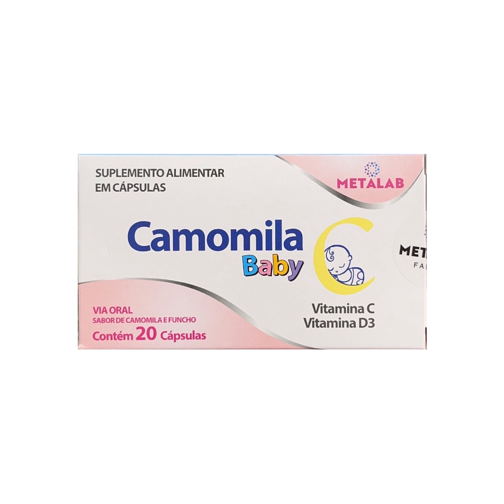 Camomila Baby C 20 Cápsulas Metalab | Shopee Brasil