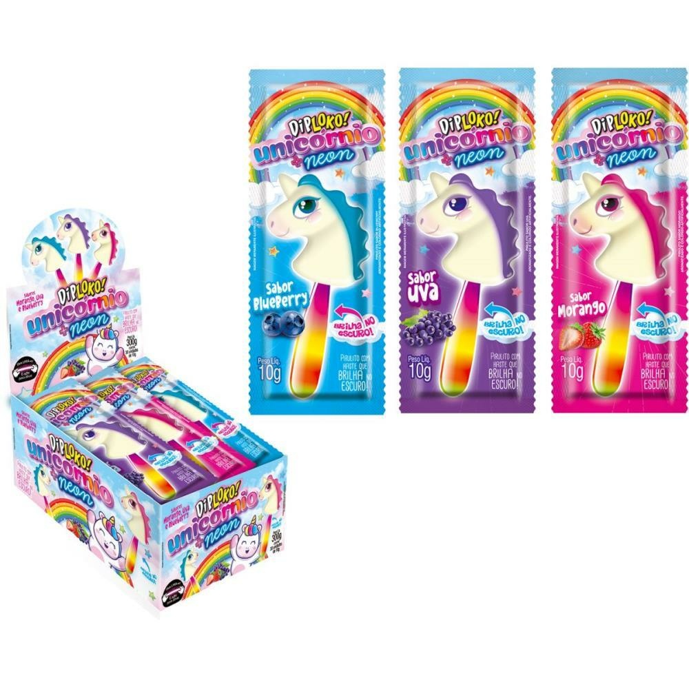 Doce Dip Loko Neon Unicórnio - Danilla Foods | Shopee Brasil