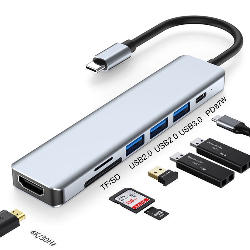 HUB USB C Tipo Splitter Para HDMI Thunderbolt 4K Docking Station ...