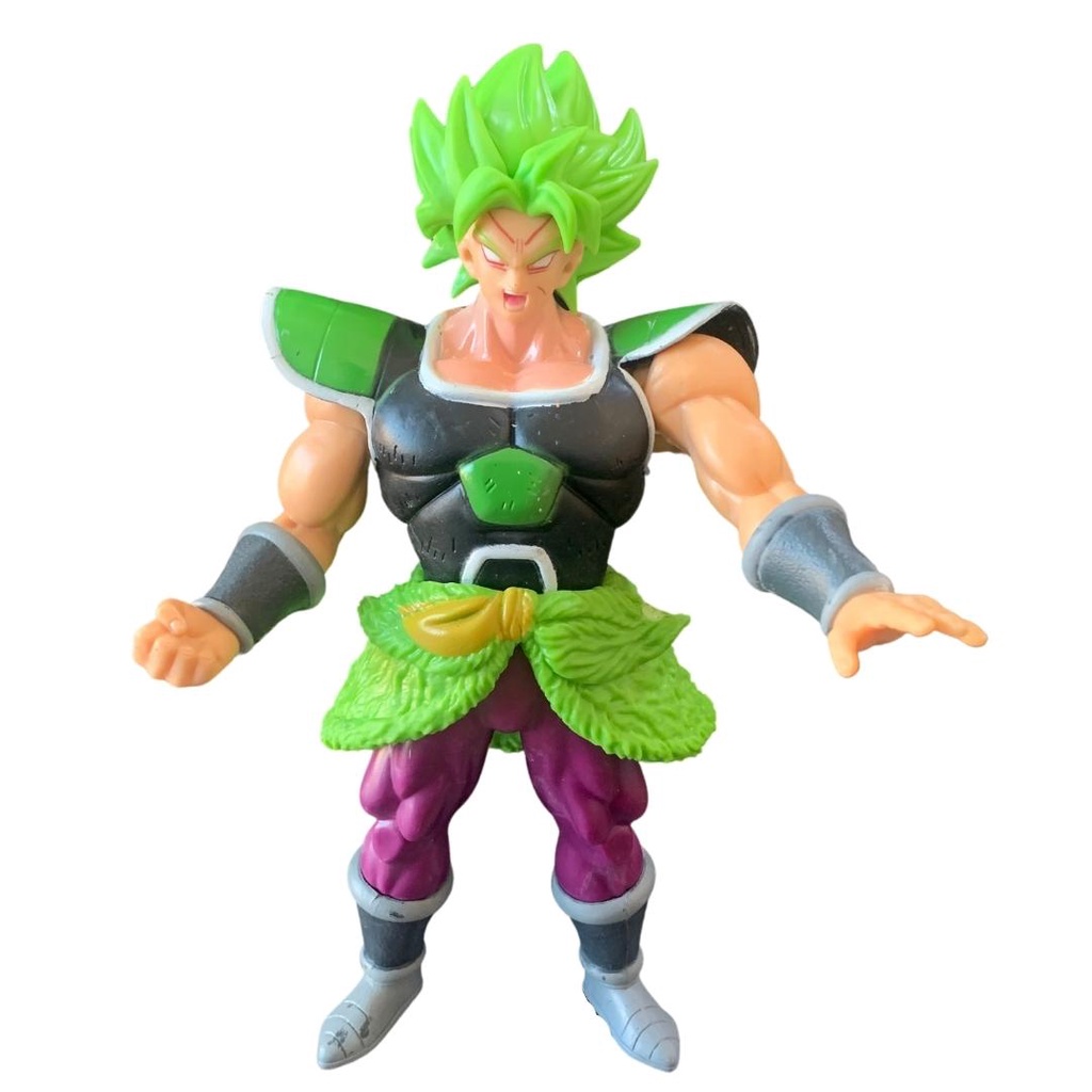 Boneco Dragon Ball Super Sayajin Broly Cabelo Verde 18cm | Shopee Brasil