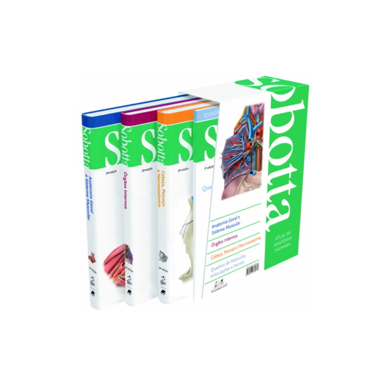 Sobotta Atlas de Anatomia Humana - 3 Volumes Capa dura 24ª edição ...
