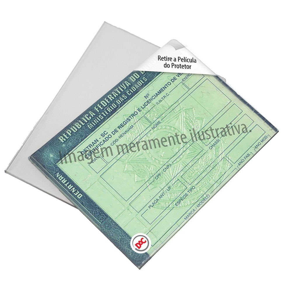 Protetor Rígido para Documento do Carro DAC | Shopee Brasil