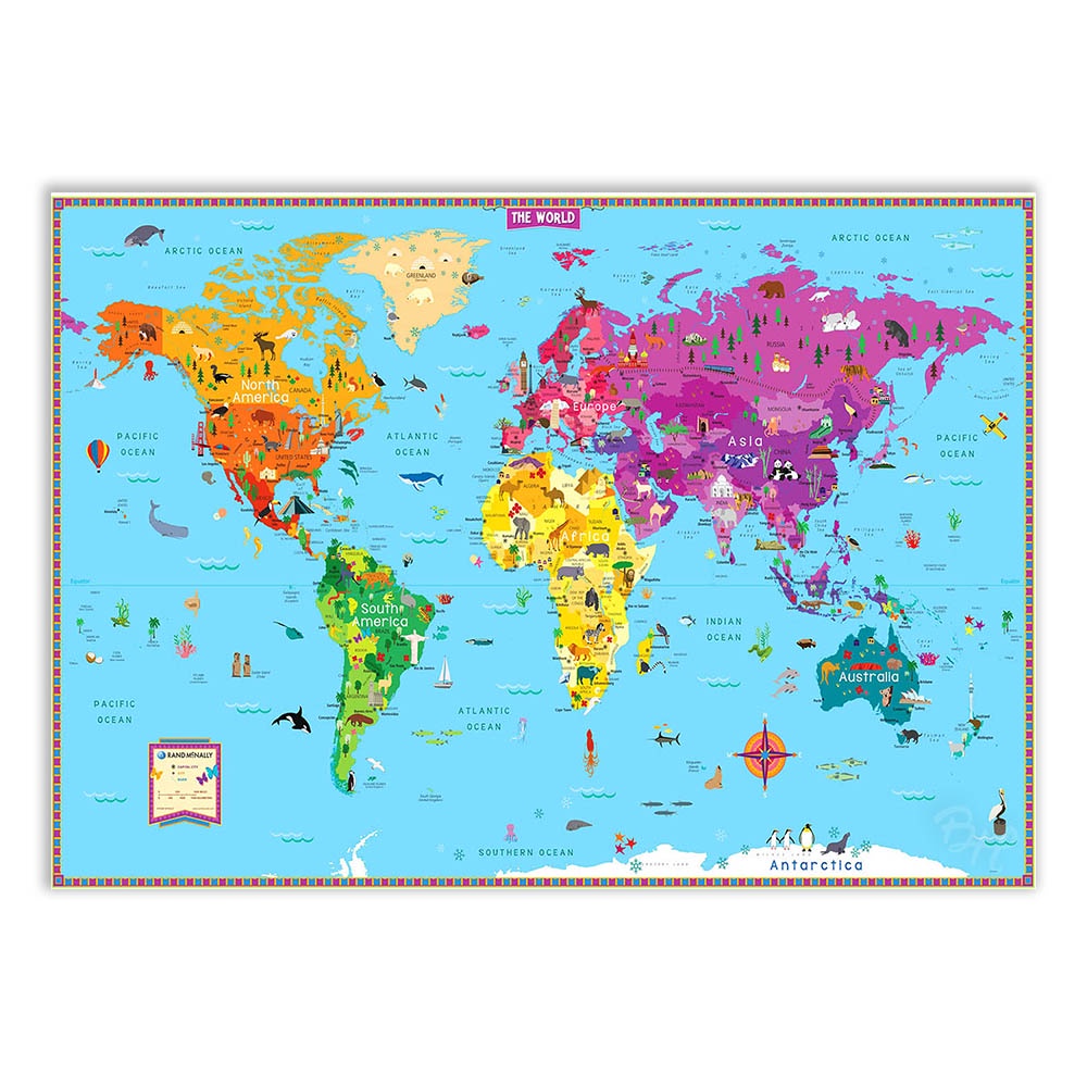 Placa Decorativa Mapa Mundi 01 Poster A4 | Shopee Brasil