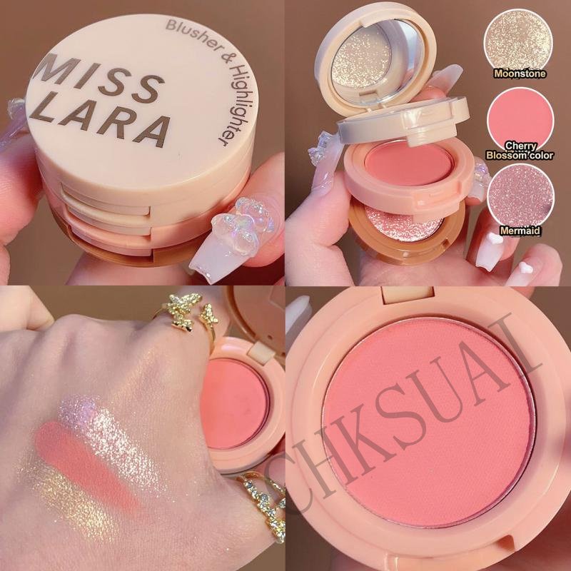 Destaque/Blush 3 Em 1 Matte Multiuso/Pérola Glitter Para Mulheres ...