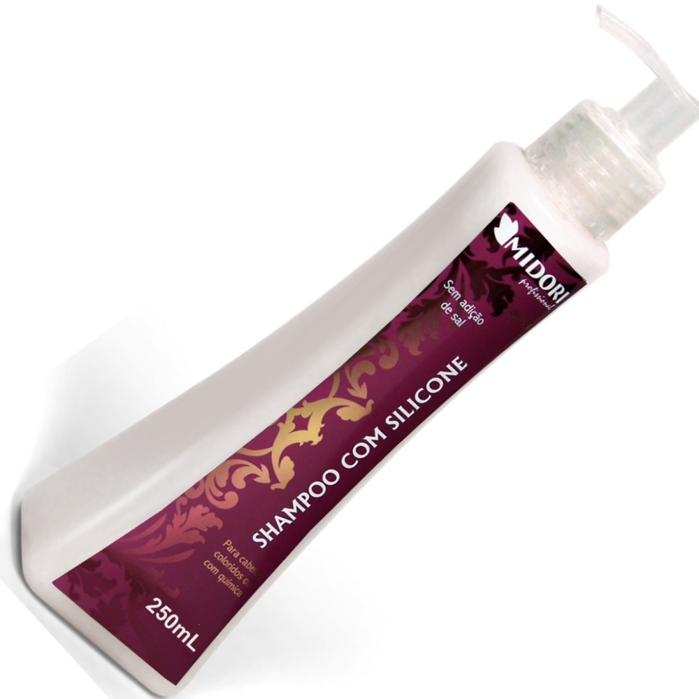 Shampoo Com Silicone Para Cabelos Com Quimica 250ml Midori | Shopee Brasil