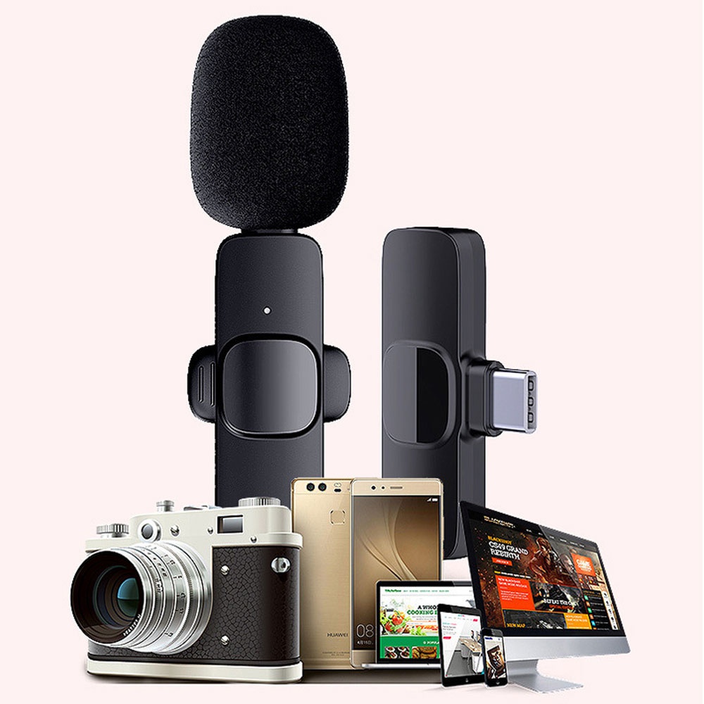 Mini Microfone Lapela Wireless Sem Fio Lightning Sem Ruído | Shopee Brasil