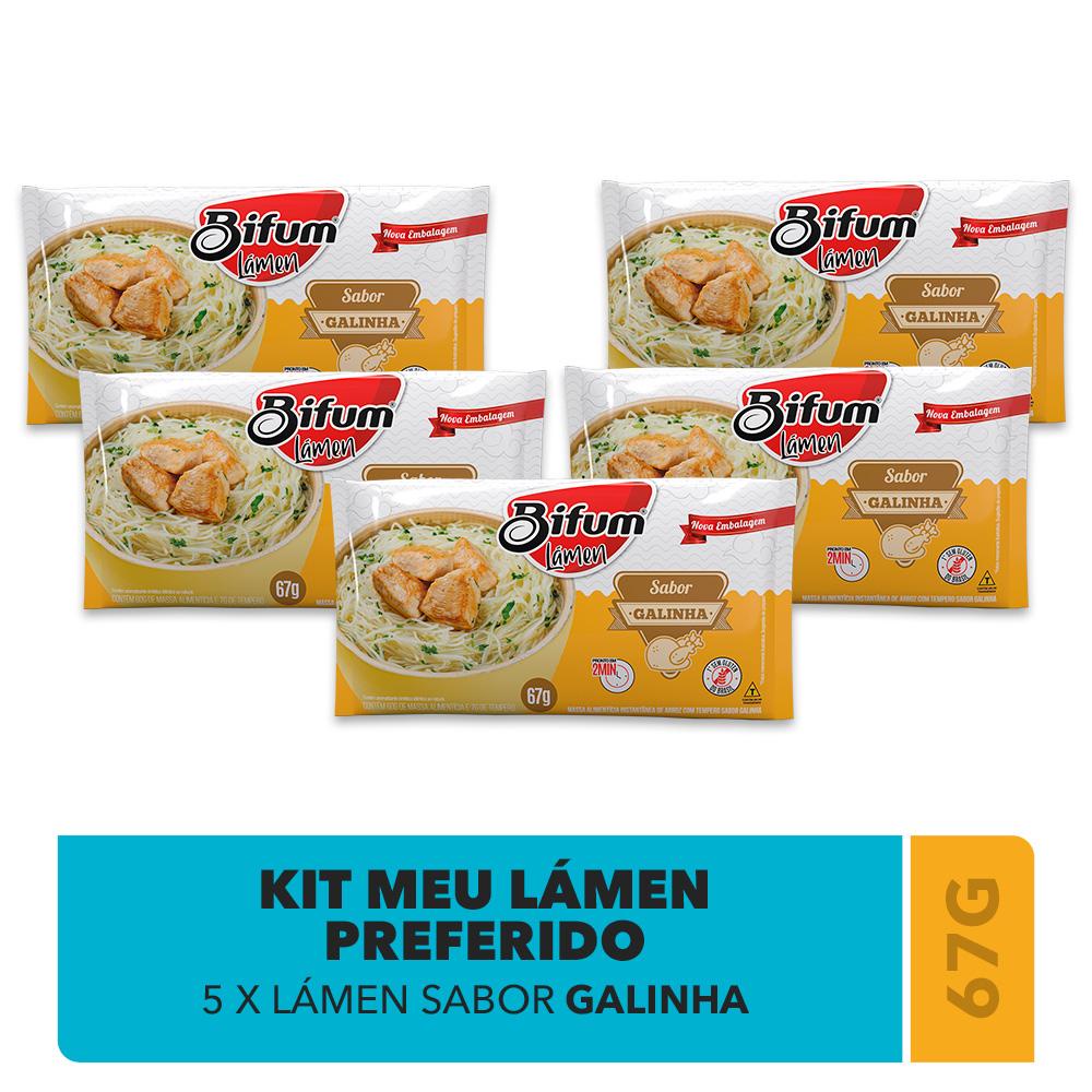 Kit 5unid Macarrão Arroz Bifum Lámen Sabor Galinha 67g Sem Glúten | Shopee Brasil