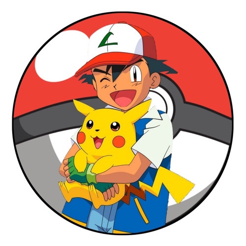 Painel Redondo Lona De Festa Infantil Pokemon 60cm | Shopee Brasil