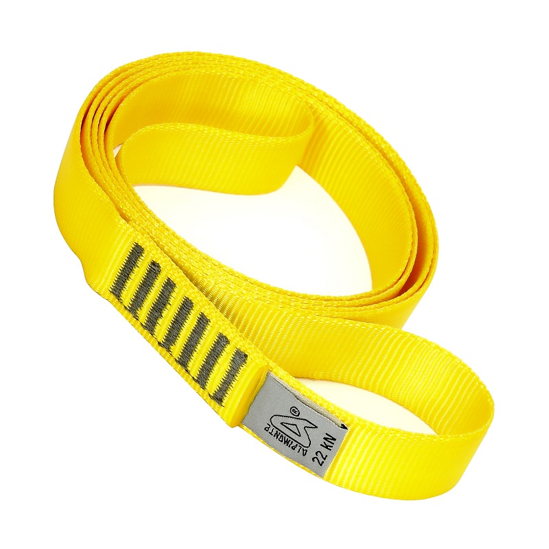 Anel de Fita Tubular 40cm 25mm 22kN Amarelo Ancoragens Altura Rapel ...