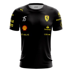 Camisa De Futebol Ferrari 75 Ano Fórmula One F1 Equipe Camiseta Esportiva Masculina Feminina ...