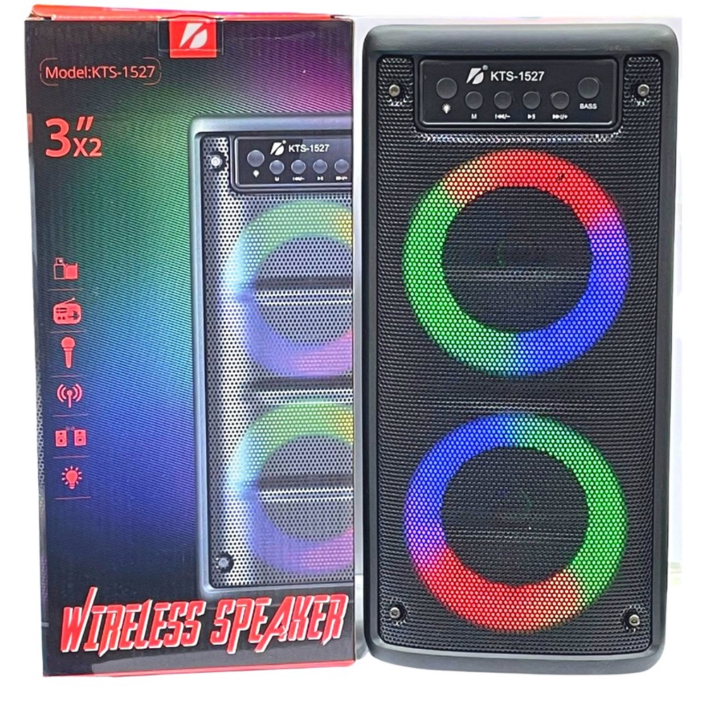 Caixa De Som Amplificada Bluetooth Alto Falante KTS 1527 | Shopee Brasil