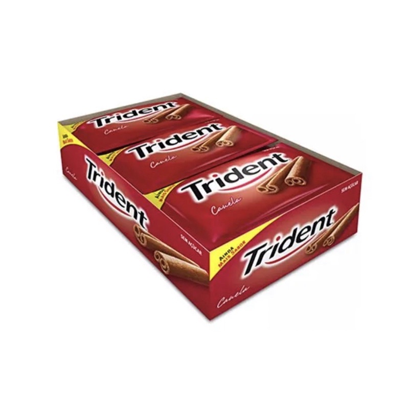 Chiclete Trident Canela Caixa C/21 unids de 8g | Shopee Brasil
