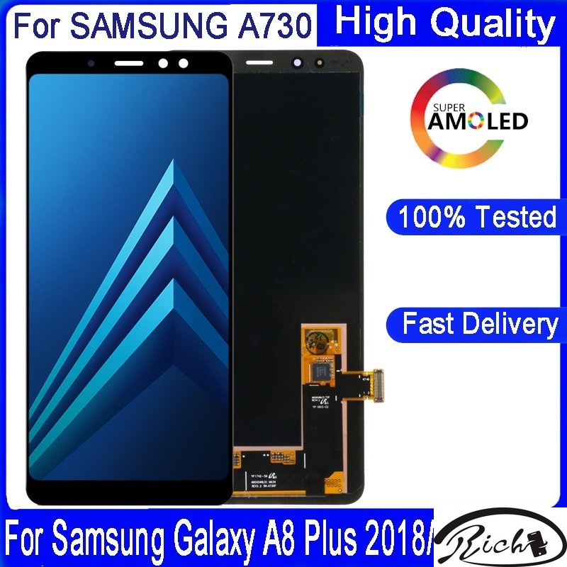 Para Samsung Galaxy A8 Plus 2018 Display A730 A730F SM-A730F Peça De ...