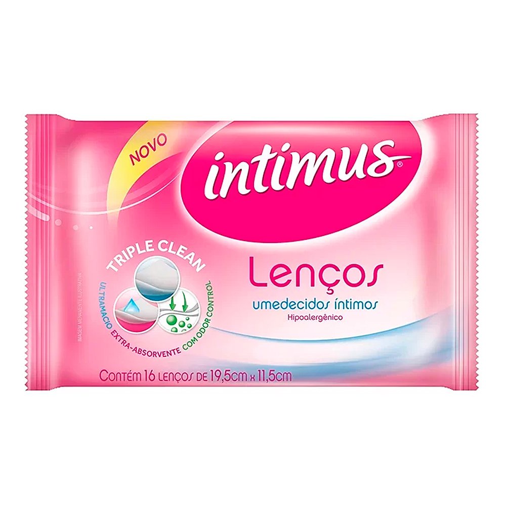 Lenco Umedecido Intimo Intimus 16 Unidades | Shopee Brasil