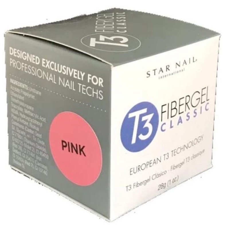 Gel Fibergel T3 pink, original,produto para alongamento de unhas em gel ...
