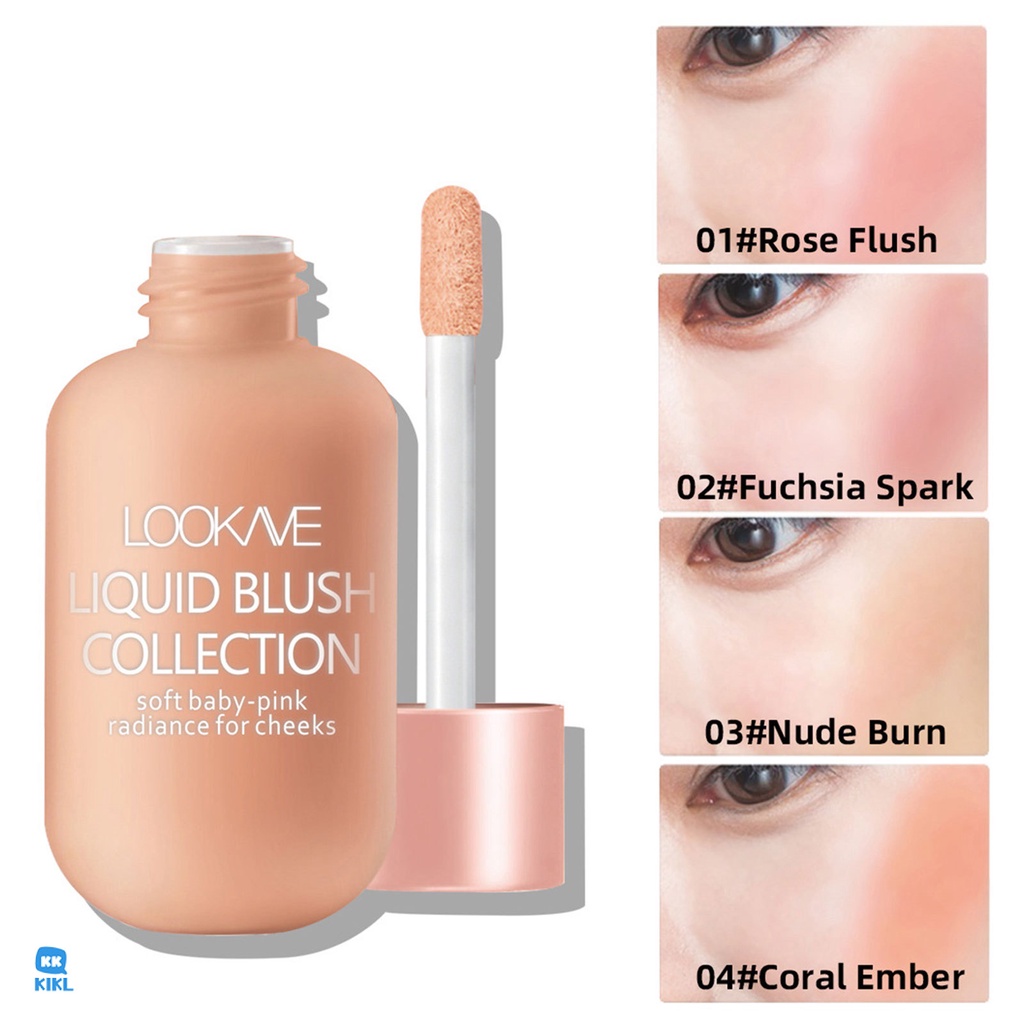 KIKL Mini Frasco Líquido De 4 Cores Blush Natural Brighten Cheek Skin ...
