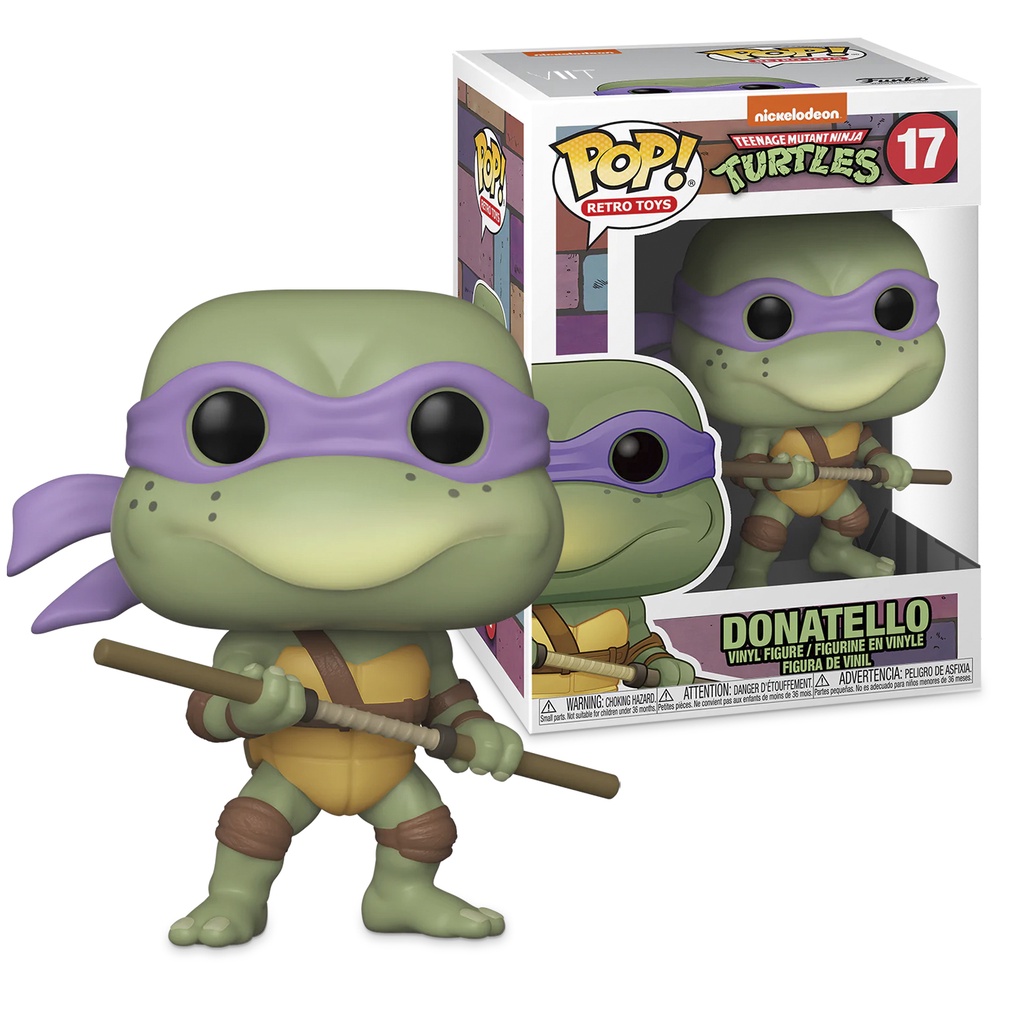 Funko Pop! 17 Donatello - Funko Pop #17 Coleção Retro Toys Nickelodeon ...