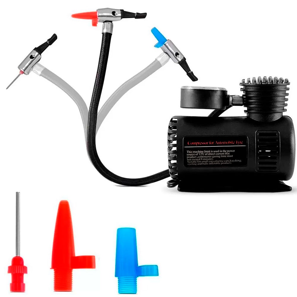 Mini Compressor Ar Automotivo Portátil 300 Psi 12V - FR118 | Shopee Brasil