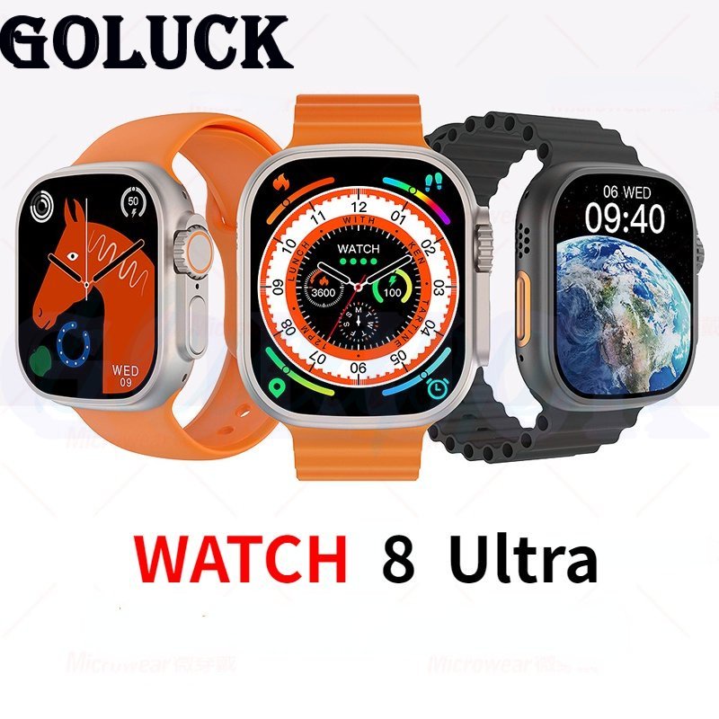 GOLUCK 2022 Watch 8 Ultra Mens Smartwatch Bluetooth Sem Fio Chamada De Carregamento De 1,99 ...