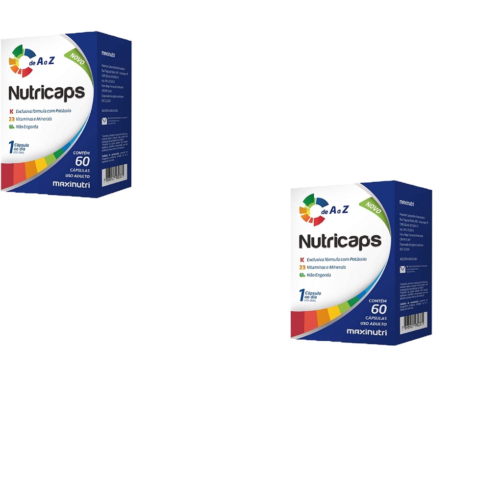 Kit 2 Nutricaps A-Z Com 60Cps - Maxinutri | Shopee Brasil